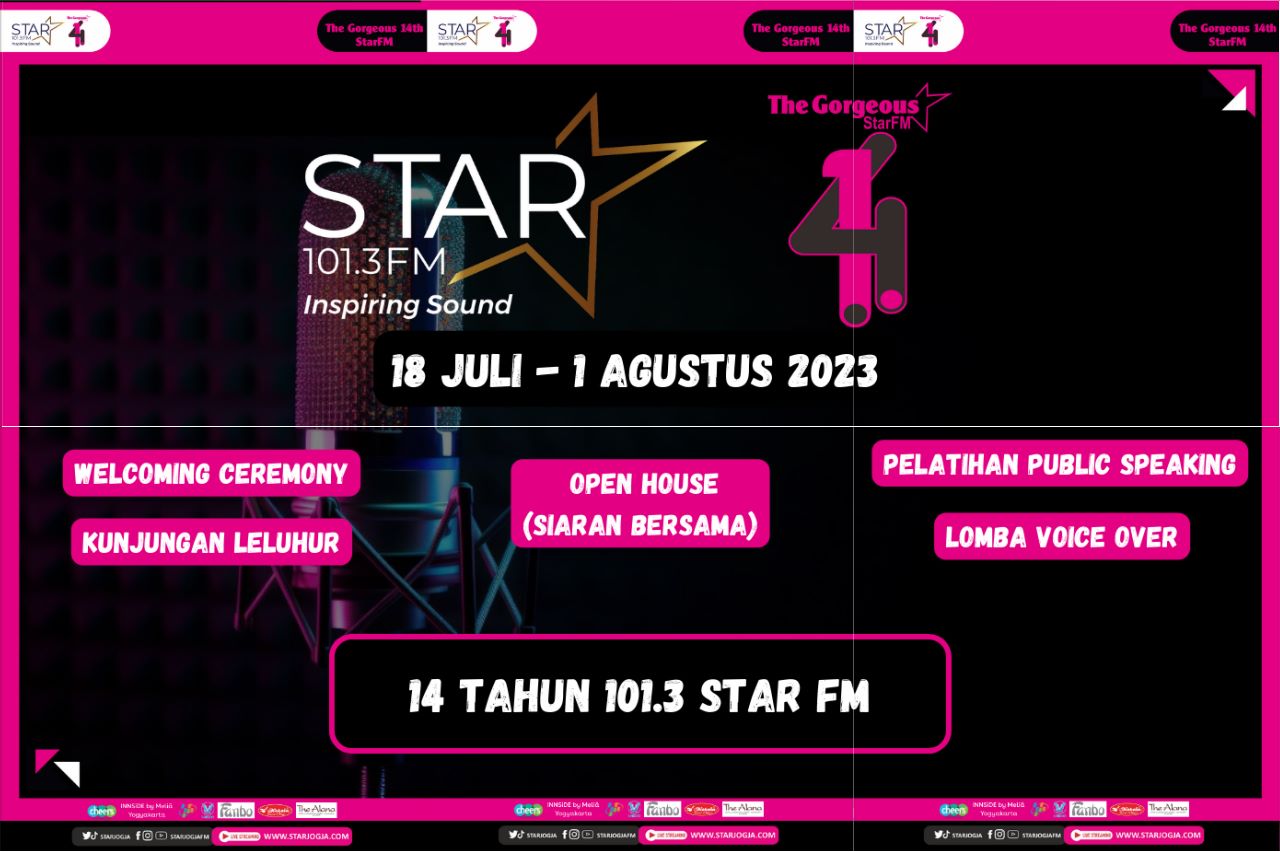 The Gorgeous 14th StarFM 101.3FM Yogyakarta - Star Jogja FM