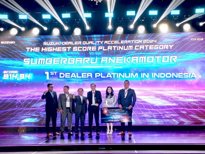 Suzuki SBM Yogyakarta Raih Dealer Peringkat Platinum Nomor 1 Indonesia - Star Jogja FM